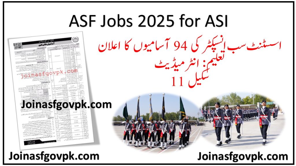 Join ASF as ASI Jobs 2025 Online Registration